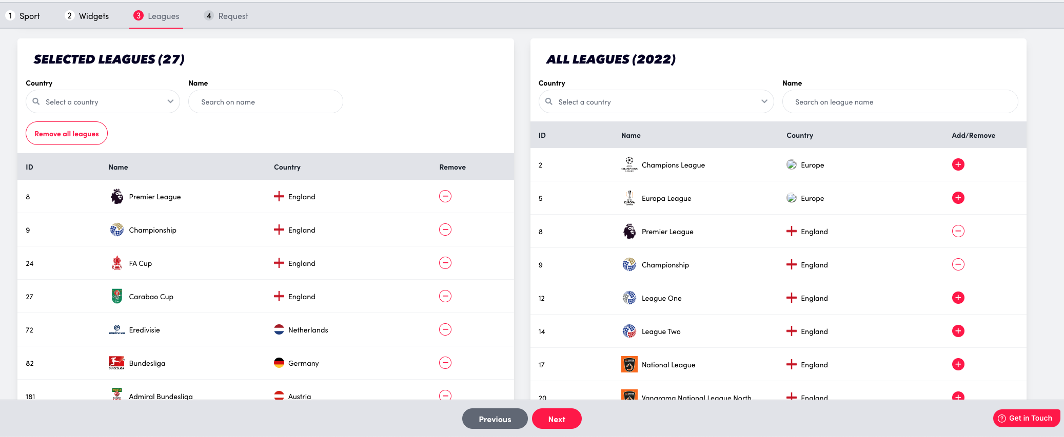 How-to create your widget in three steps - Sportmonks
