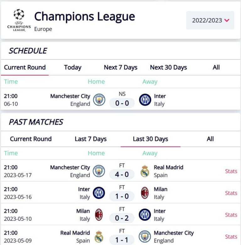 Football Scores API | Live Match Results & Data | Sportmonks