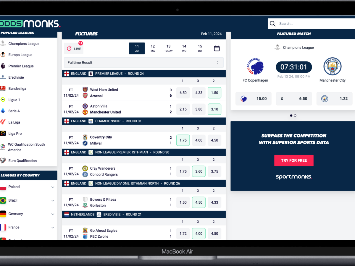 How to build a livescore website with Sportmonks Football API Sportmonks