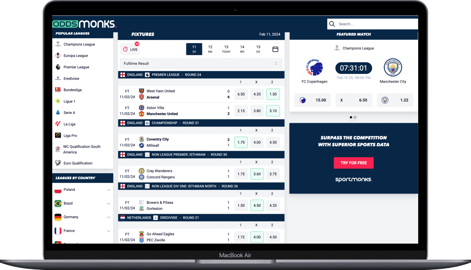 How to build a livescore website with Sportmonks' Football API - Sportmonks