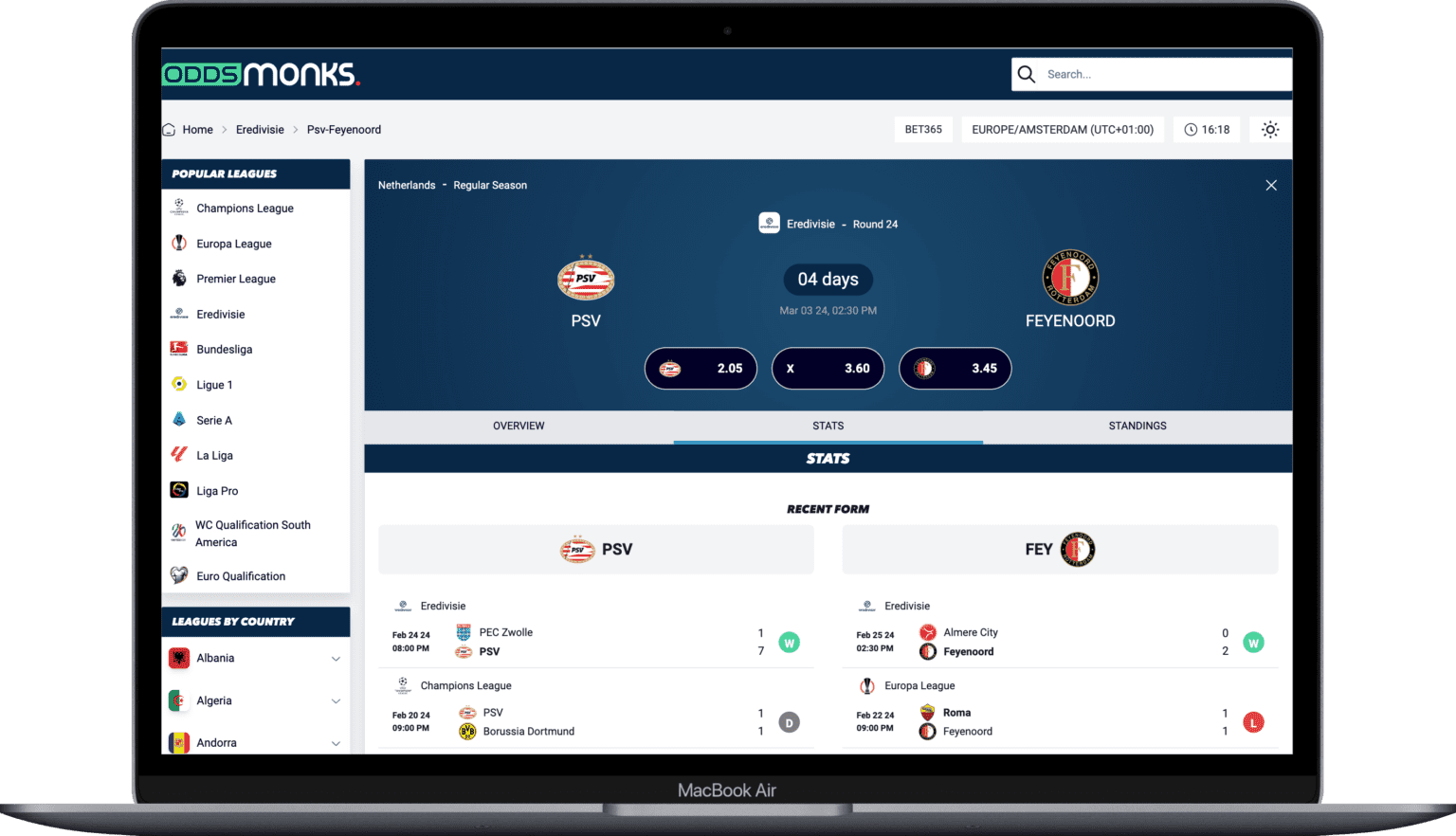 How-to build a match page with Odds | Sportmonks' Football API